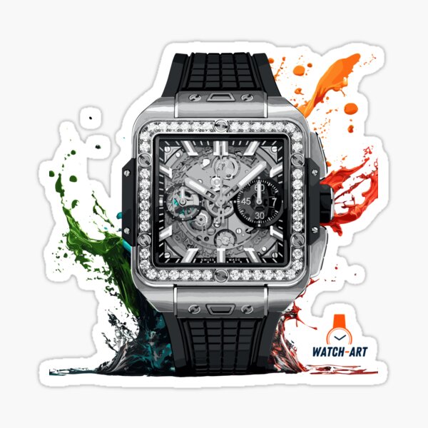 "LUXURY WATCH DRAWING" Sticker for Sale by LaCAISSEenBOIS | Redbubble