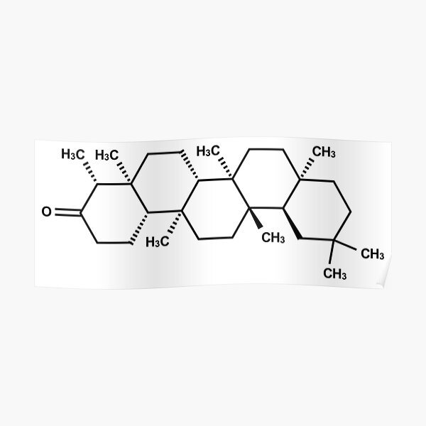 Póster «Estructura de la molécula química de Friedelin» de Girih ...