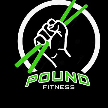 "Pound Fitness Workout Drumming with Green Sticks" Poster for Sale by ...