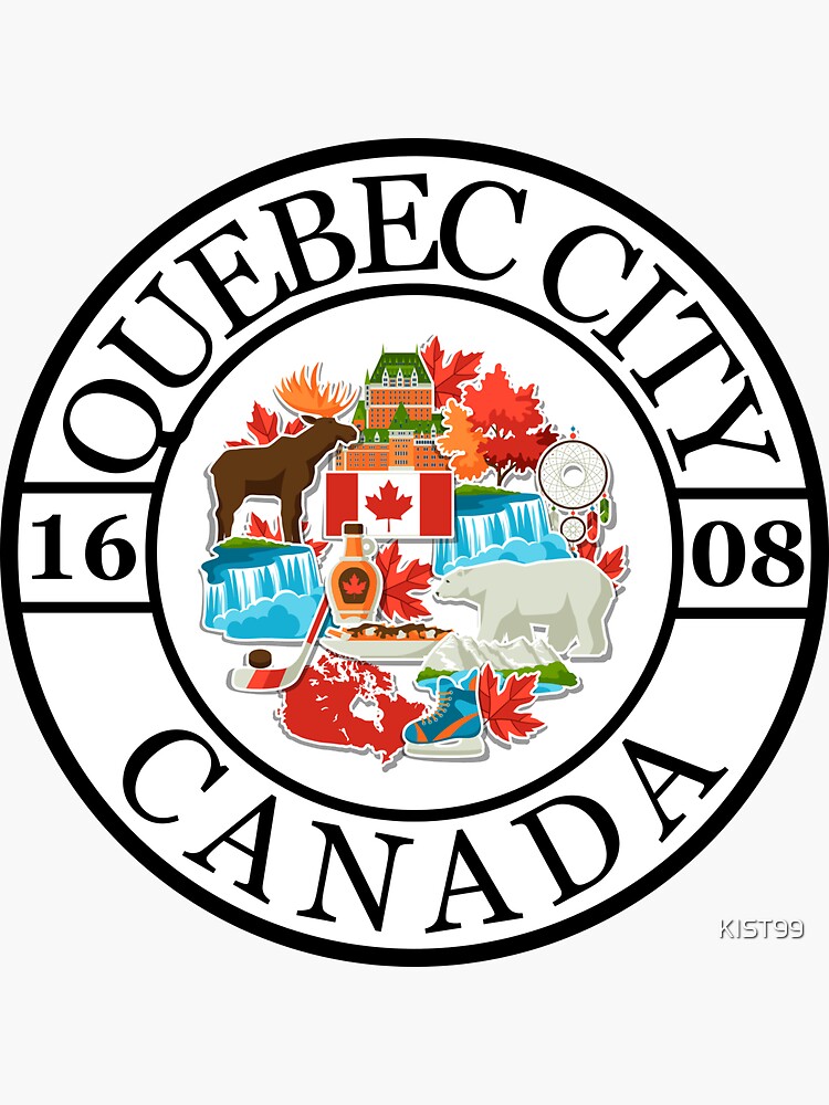 "Québec City| Québec City, Canada| Canada locations" Sticker for Sale ...