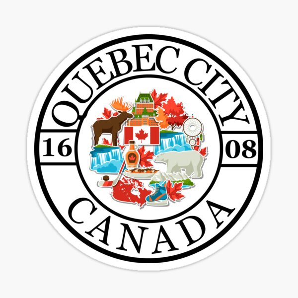 "Québec City| Québec City, Canada| Canada locations" Sticker for Sale ...