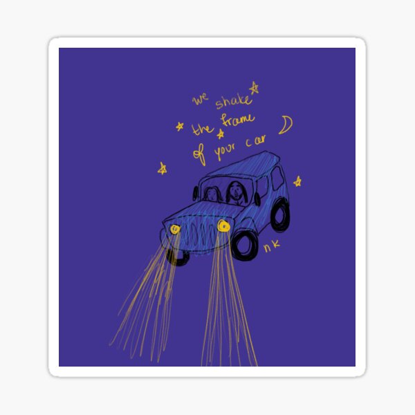 "All my love (car)" Sticker for Sale by lazyfrog20 | Redbubble