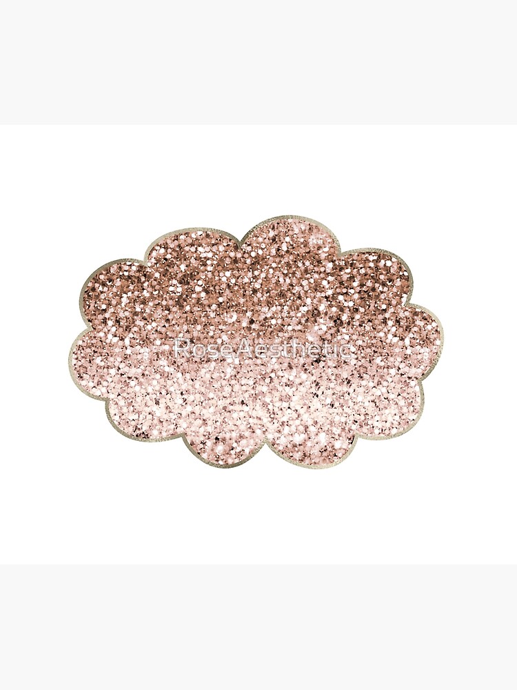 "Cloud - rose gold glitter" Poster by RoseAesthetic | Redbubble