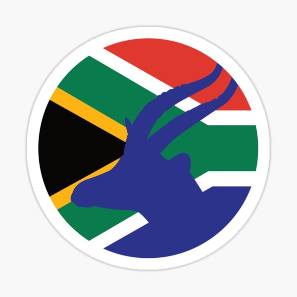 "South Africa Springbok Antelope South African National Animal Flag ...