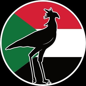 "Sudan Secretarybird Secretary bird Sudanese National Animal Flag ...