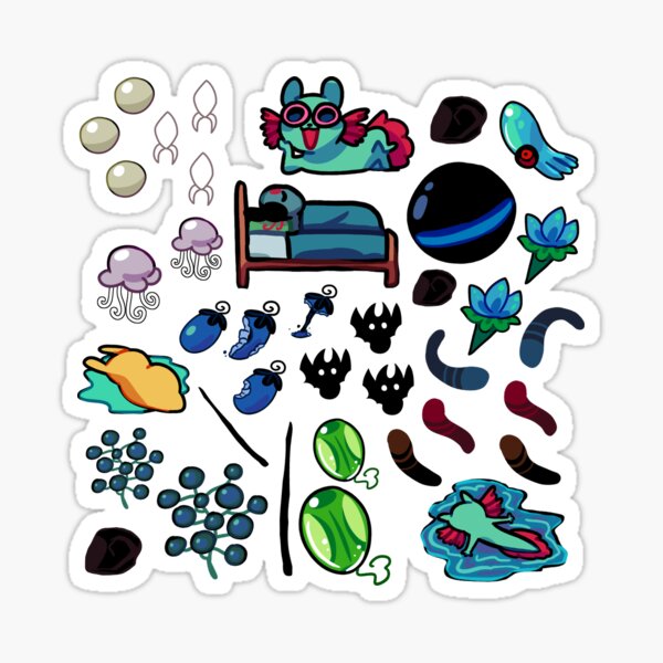 "Rain World Shoreline Sticker Sheet" Sticker for Sale by Pansear ...