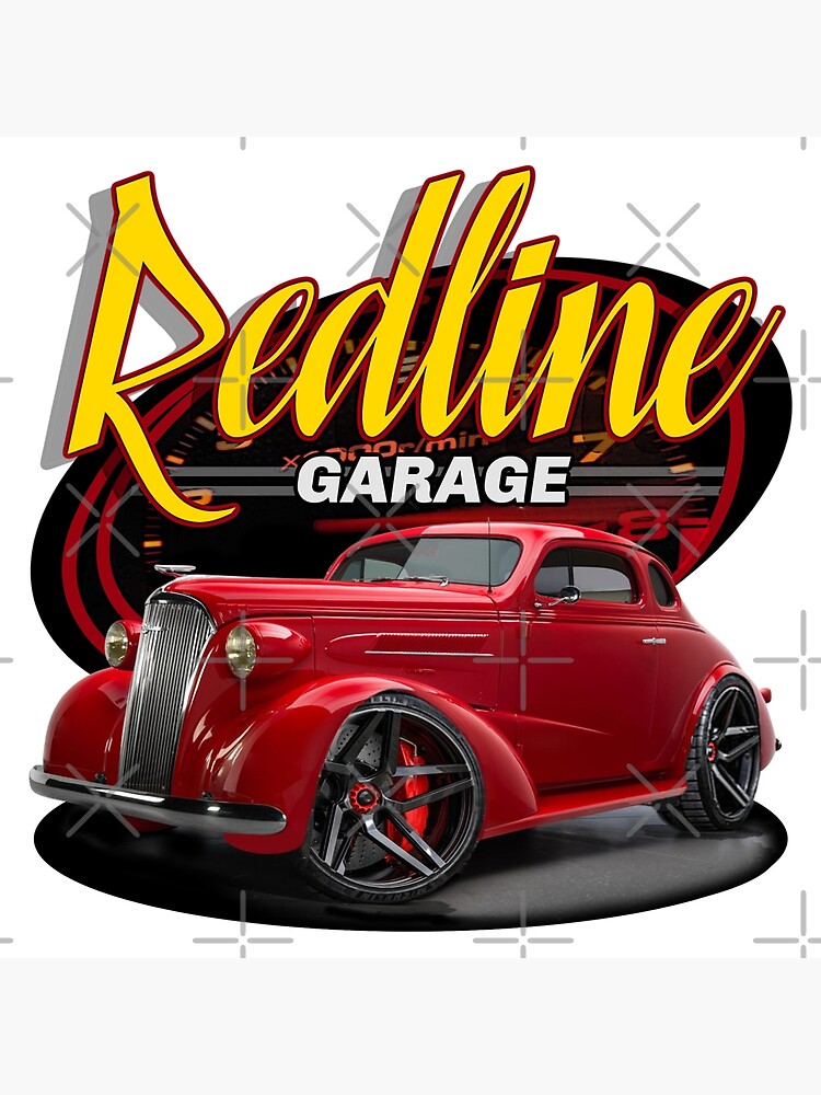 "Redline Garage ~ 1937 Chevy" Poster for Sale by WilcoxPhotoArt | Redbubble