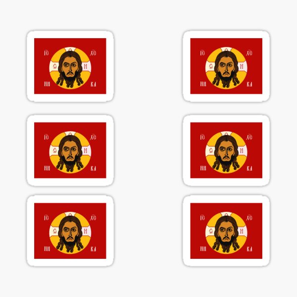"Flag of the Mandylion Holy face of the Christ Pack" Sticker for Sale ...