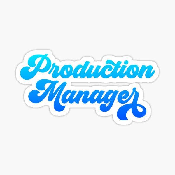 "Groovy Production Manager - Ocean Blue Gradient" Sticker for Sale by ...
