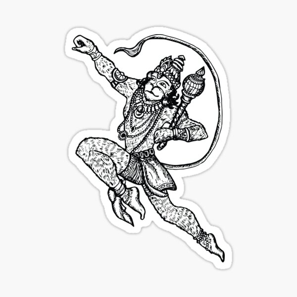 God Hanuman Stickers | Redbubble