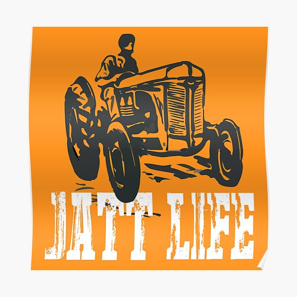 "Jatt Life" Poster for Sale by inkstyl | Redbubble