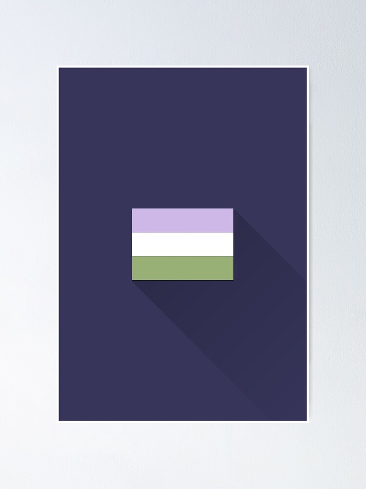 "Genderqueer" Poster by FunFlags | Redbubble