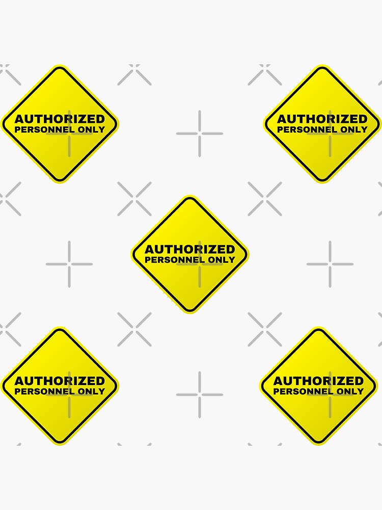 "Authorized Personnel Only Pack" Sticker for Sale by lachataigne ...