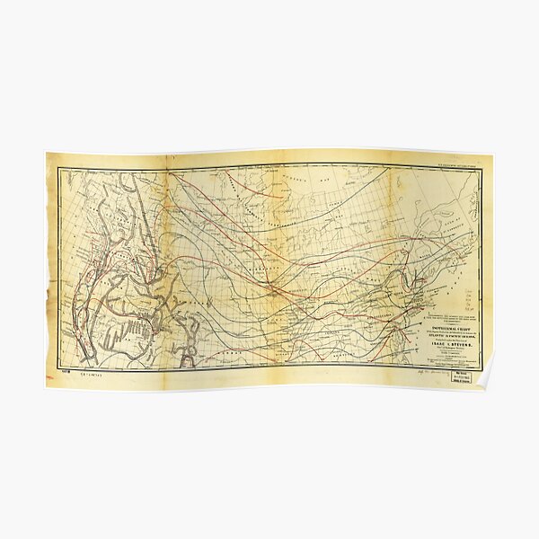 "Isothermal Chart North of the 36th Parallel between the Atlantic ...