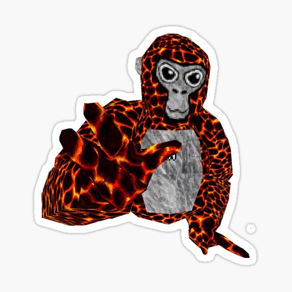 "Lava Monkey Gorilla Tag" Sticker for Sale by 19QueenB76 | Redbubble