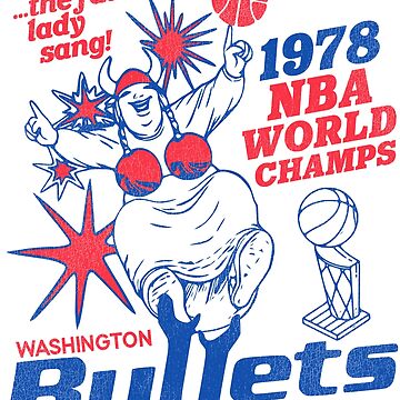 "Washington Bullets '78" Sticker for Sale by ourkid | Redbubble