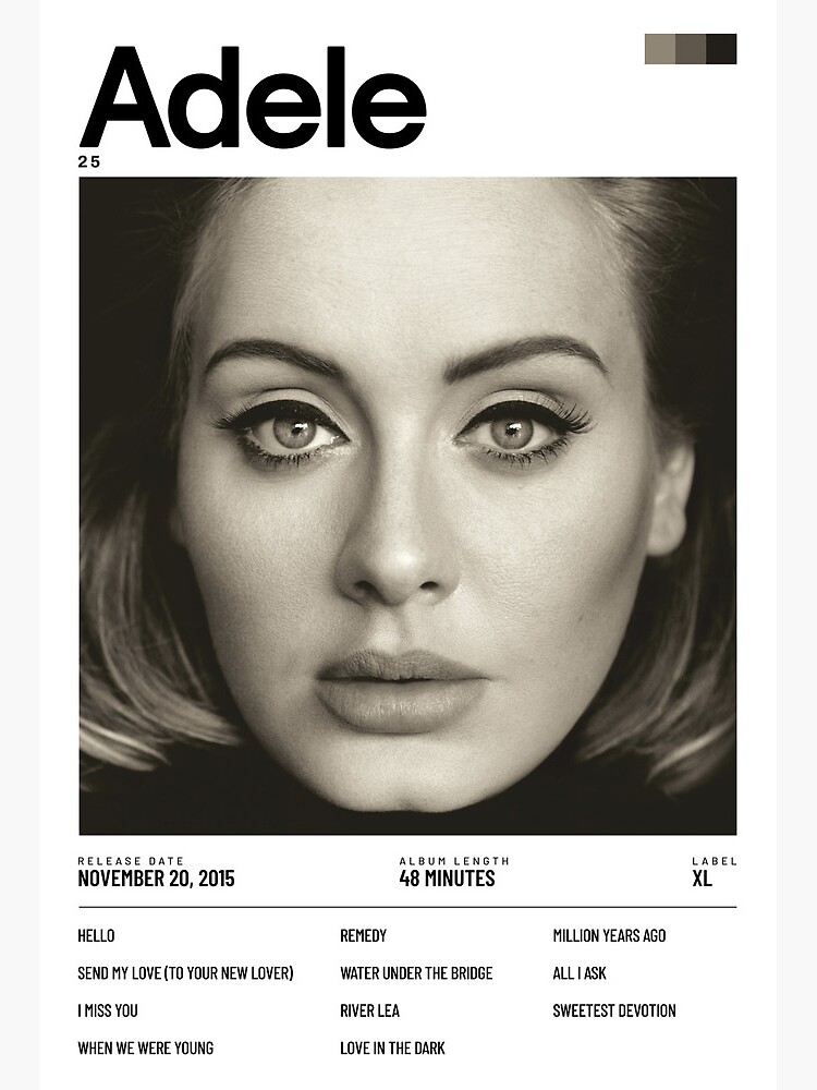 "Adele - 25" Art Board Print for Sale by sportsshoppro | Redbubble