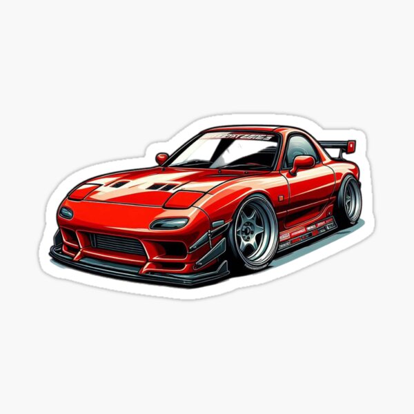 "mazda RX7" Sticker for Sale by Devin4s | Redbubble