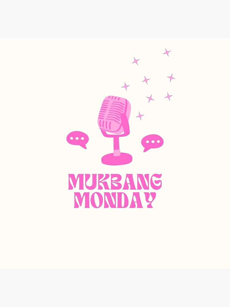 "Mukbang Monday Logo" Poster for Sale by mukbangmondays | Redbubble
