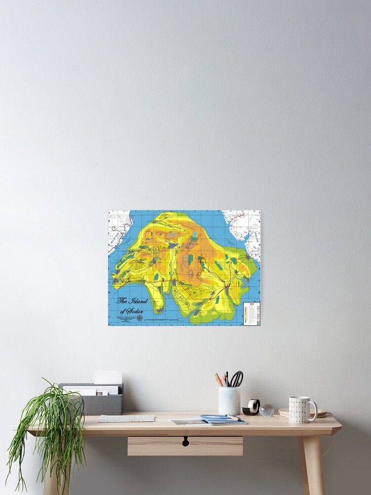 "Sodor Map" Poster for Sale by Toy-Ography | Redbubble