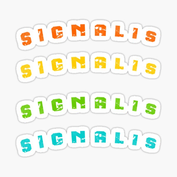 "signalis game" Sticker for Sale by infinitty art | Redbubble
