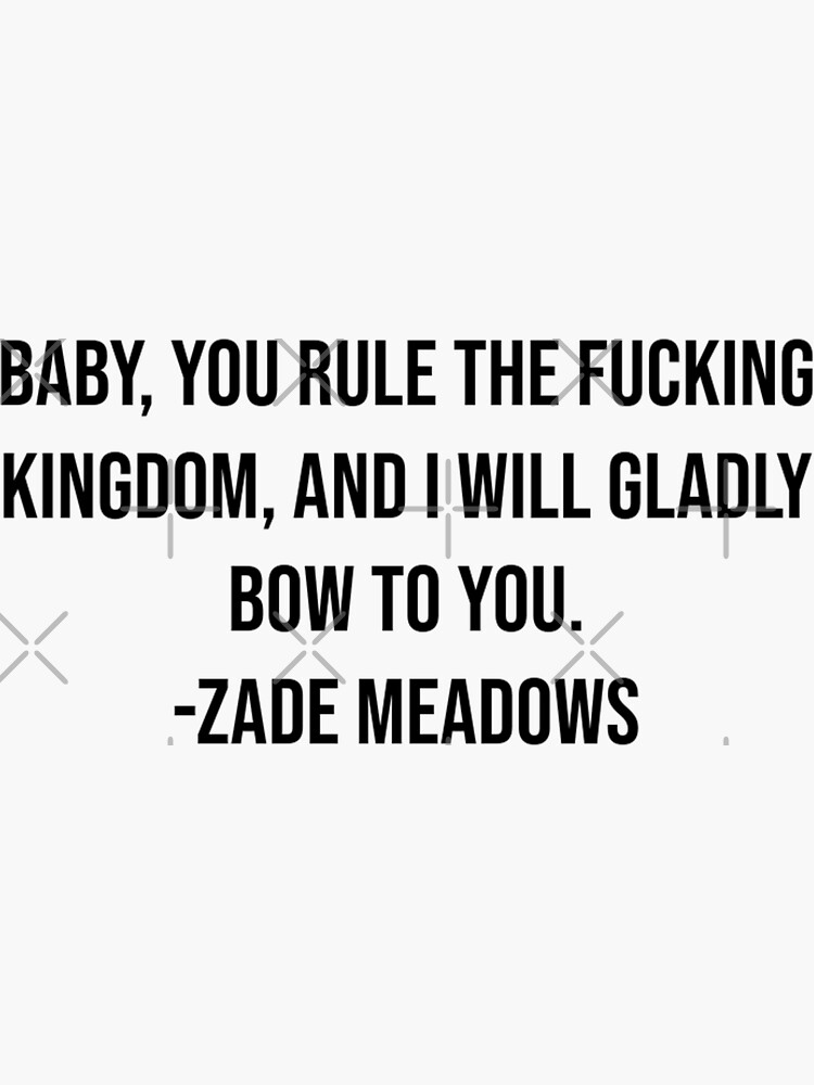 "Zade Meadows Quotes Haunting Adeline Booktok" Sticker for Sale by ...