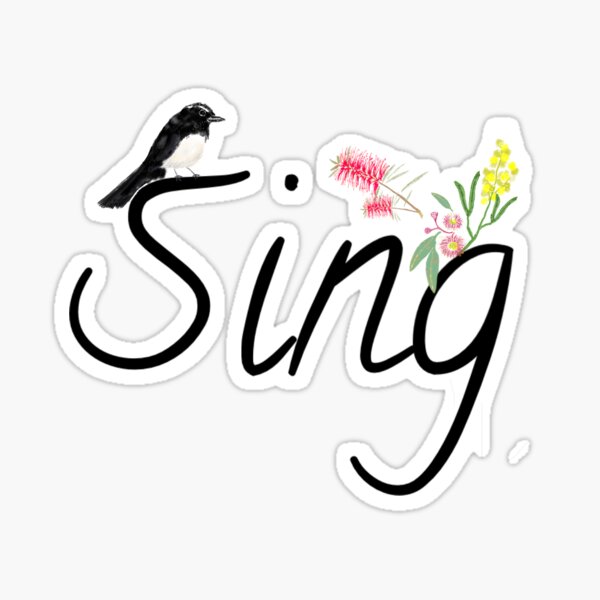 "Sing Australian Natives" Sticker for Sale by NicoleSings | Redbubble