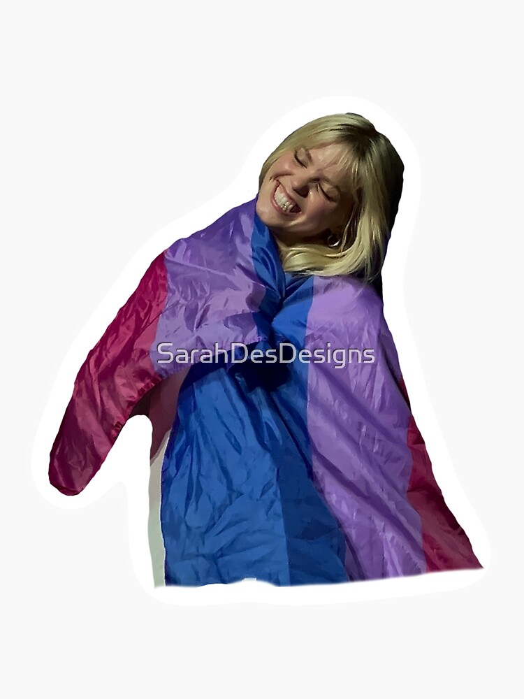 "Reneé Rapp Bi Flag" Sticker for Sale by SarahDesDesigns | Redbubble