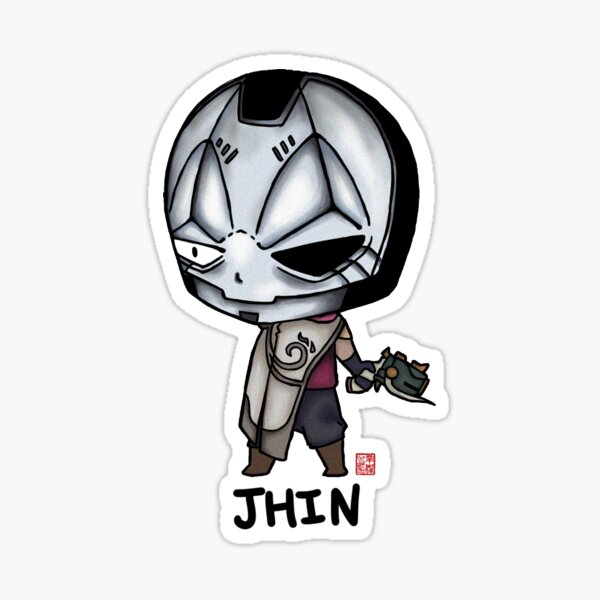 Pegatina «[Chibi] Jhin» de Okeesu | Redbubble