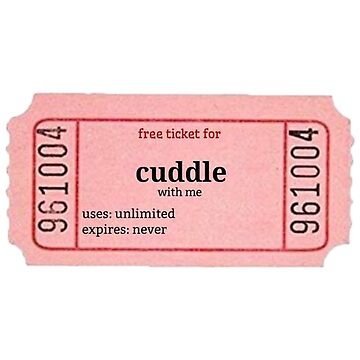 "Cuddle coupon" Sticker by nataliabrito | Redbubble