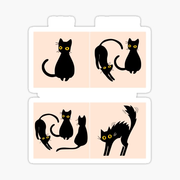 "Learning French with cats: Un, Deux, Trois, Cat! (dark background ...