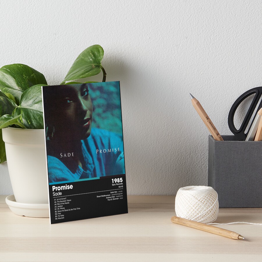 "Sade - Promise | Album Card (Dark)" Poster for Sale by theoralcollage ...