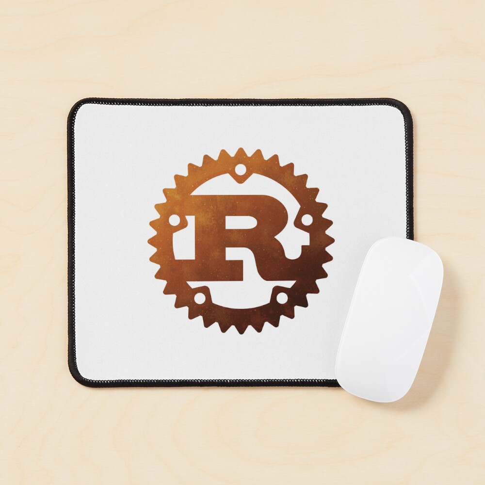 "Detailed rust logo " Sticker for Sale by blueflame-art | Redbubble