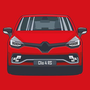 "Clio 4 RS - vector drawing" Sticker by yohannlp | Redbubble