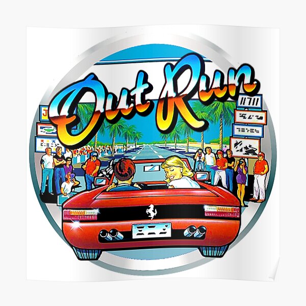 "Out Run" Poster by POOTERMAN | Redbubble
