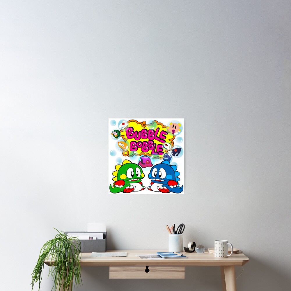 "Bubble Bobble" Poster for Sale by POOTERMAN | Redbubble