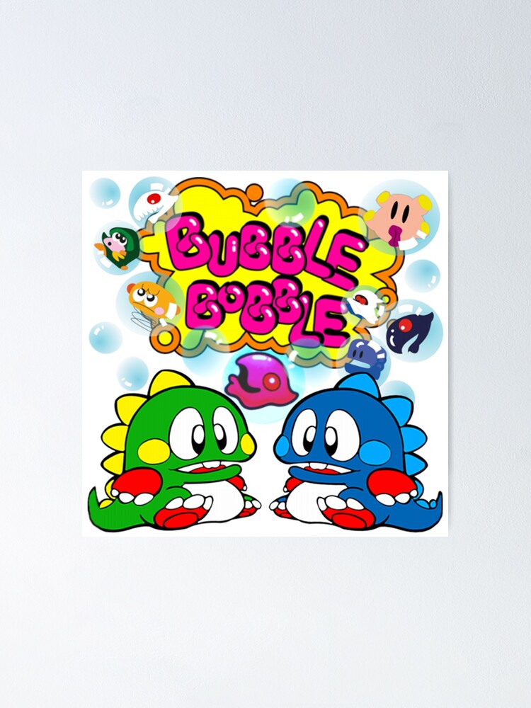 "Bubble Bobble" Poster for Sale by POOTERMAN | Redbubble