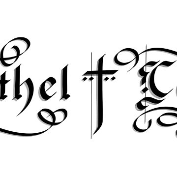 "Ethel Cain Calligraphy " Sticker for Sale by ill-astrate | Redbubble