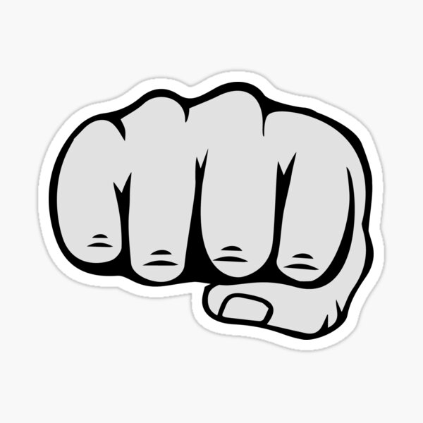 "fist" Sticker by Vectorqueen | Redbubble