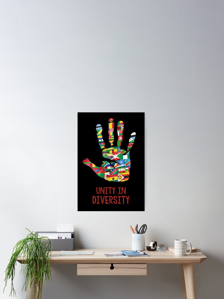 "Unity in diversity " Poster for Sale by Quirkypieces | Redbubble