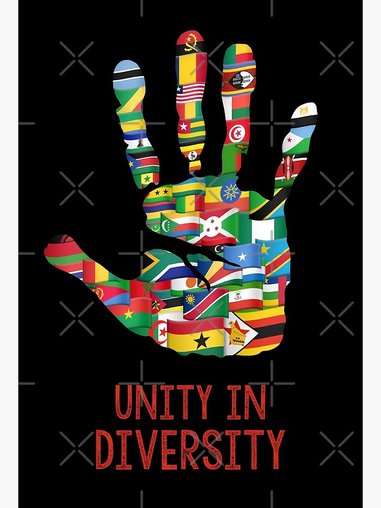 "Unity in diversity " Poster for Sale by Quirkypieces | Redbubble