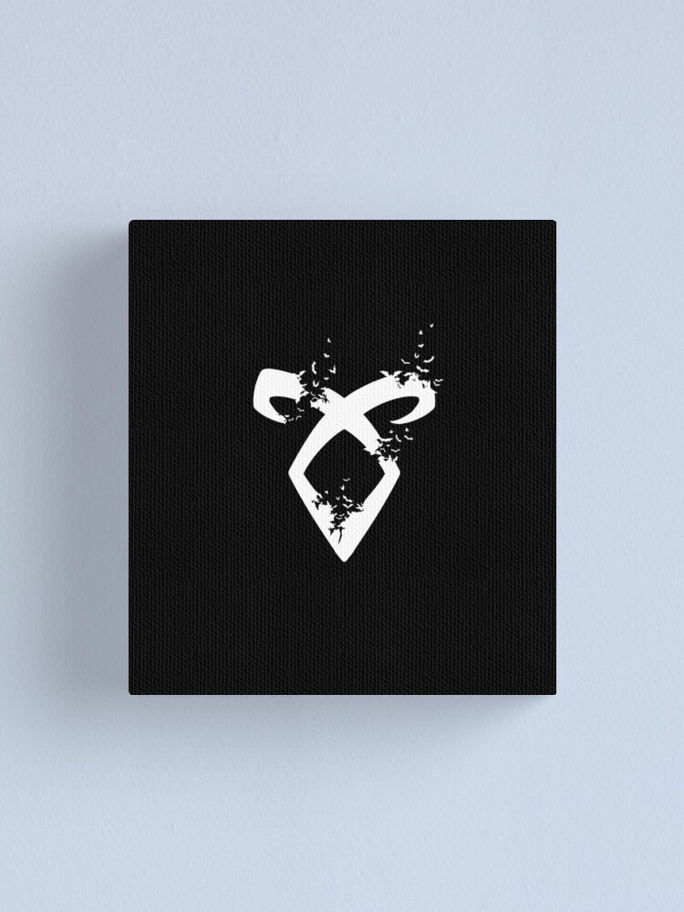 Lienzo «Runa de Shadowunters - Runa de poder angelical con murciélagos ...