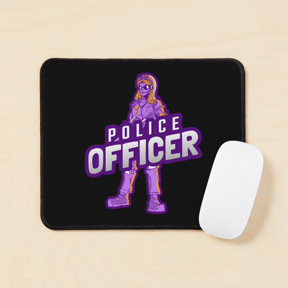 "Police Officer Design with Female Survivor holding Gun" Sticker for ...