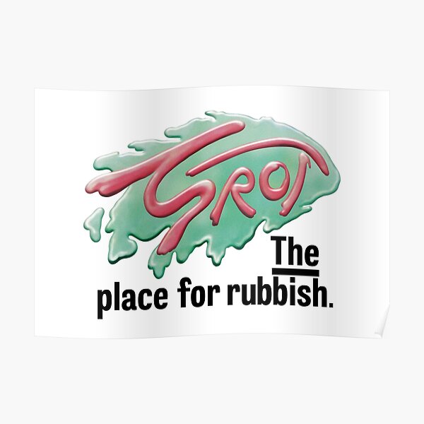 "GROT LOGO (Reggie Perrin)" Poster for Sale by ClaytonHickman | Redbubble