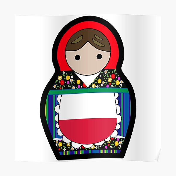 "Polish Matryoshka" Poster for Sale by adrianabreuf | Redbubble