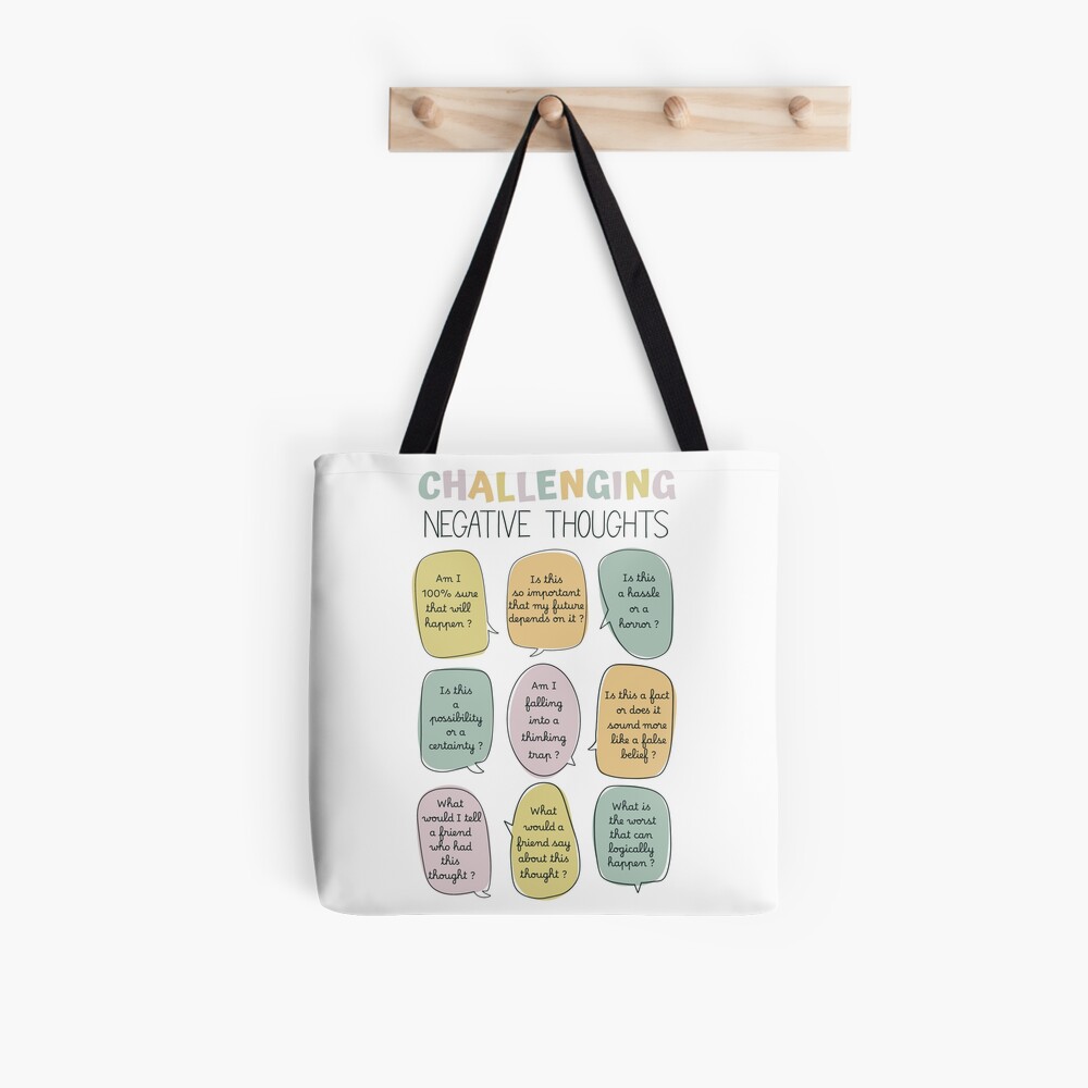 "Challenging Negative thoughts Design" Poster by ikibea1 | Redbubble