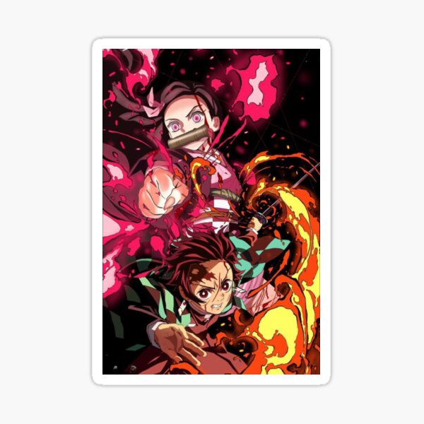 "Nezuko Kamado Demon Slayer" Sticker for Sale by I-Am-Bleu | Redbubble