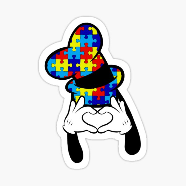 "Autism Awareness Goofy Hat" Sticker for Sale by starrysstudio | Redbubble