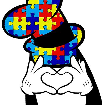 "Autism Awareness Goofy Hat" Sticker for Sale by starrysstudio | Redbubble