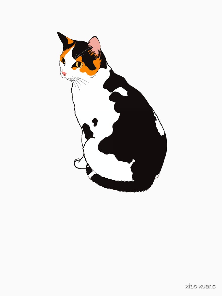 "Calico Friend,Cat Loaf,Cow Print Cat" Classic T-Shirt for Sale by xiao ...
